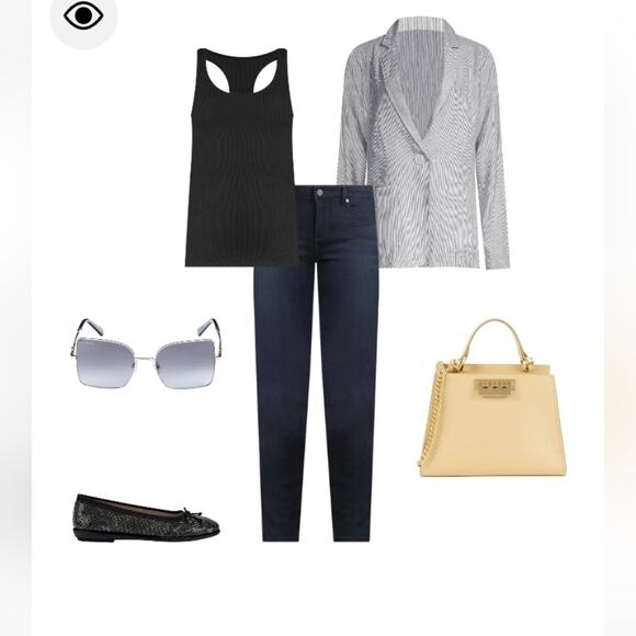 Max Studio | Jackets & Coats | Max Studio Linen Blend Blazer In Black ...